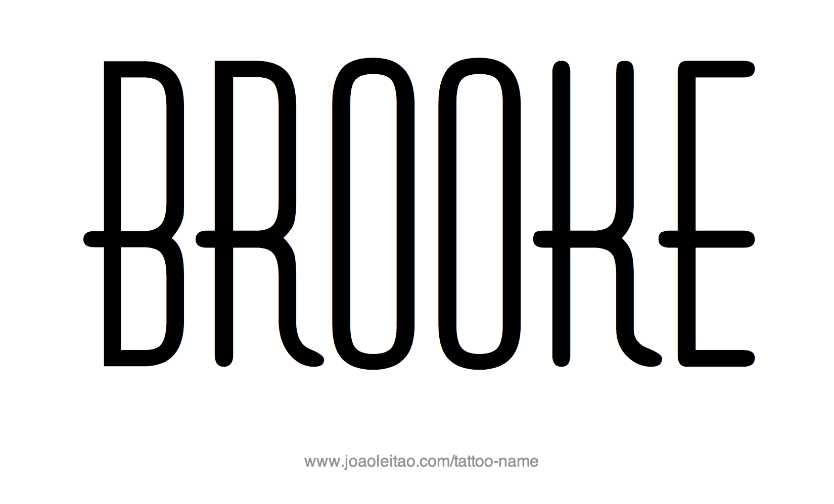 Brooke Name Tattoo Designs